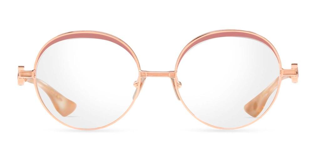 Dita NUKOU unisex Rose gold Round Eyeglasses – Otticanet USA