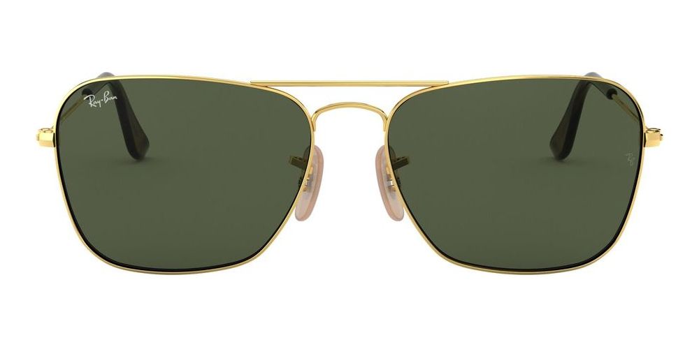 Ray-Ban CARAVAN RB 3136 unisex Gold Geometric Sunglasses – Otticanet USA
