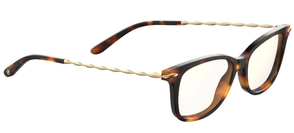 Elie Saab Es 022 Women Havana Geometric Eyeglasses – Otticanet