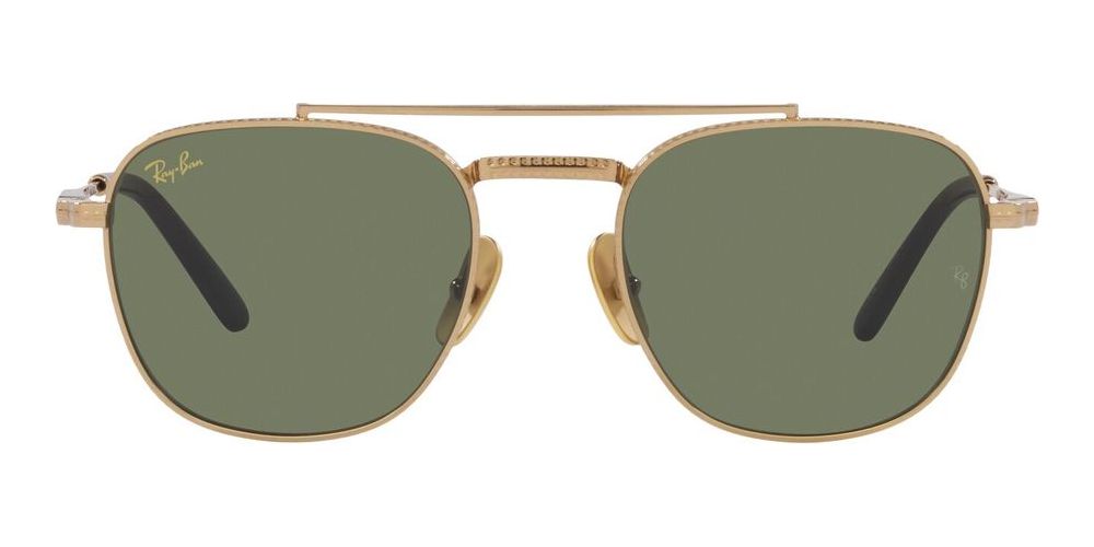 Ray-Ban FRANK II RB 8258 unisex Gold Pilot Sunglasses – Otticanet USA