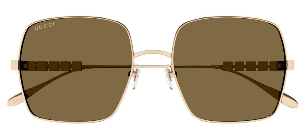 Gucci GG1434S women Gold Squared Sunglasses – Otticanet USA