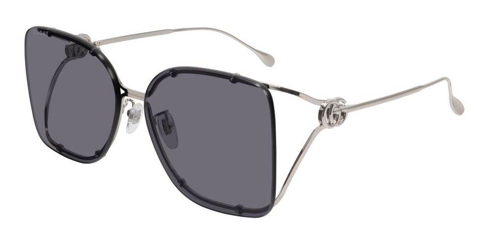 Gucci GG1713S women Silver Oversize Sunglasses – Otticanet USA