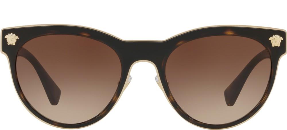 Versace MEDUSA CHARM VE 2198 women Havana Cat Eye Sunglasses ...