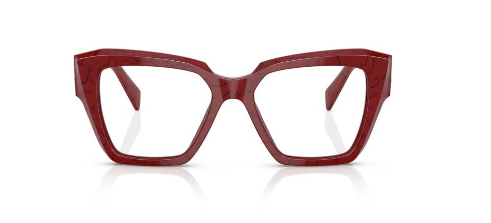 Prada PR 09ZV women Red Geometric Eyeglasses – Otticanet USA