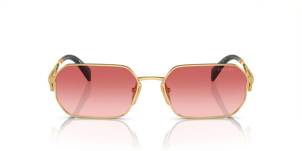 Prada Pr A51s Women Gold Geometric Sunglasses – Otticanet