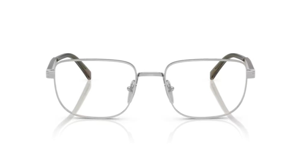 Prada Pr B51v Men Silver Geometric Eyeglasses – Otticanet