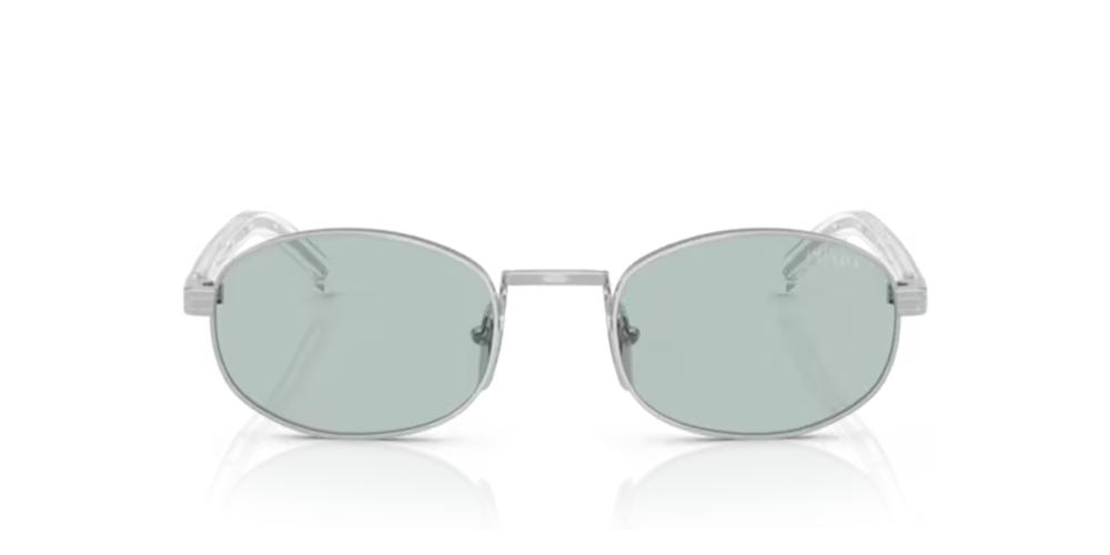 Prada Pr B53s Women Silver Oval Sunglasses – Otticanet