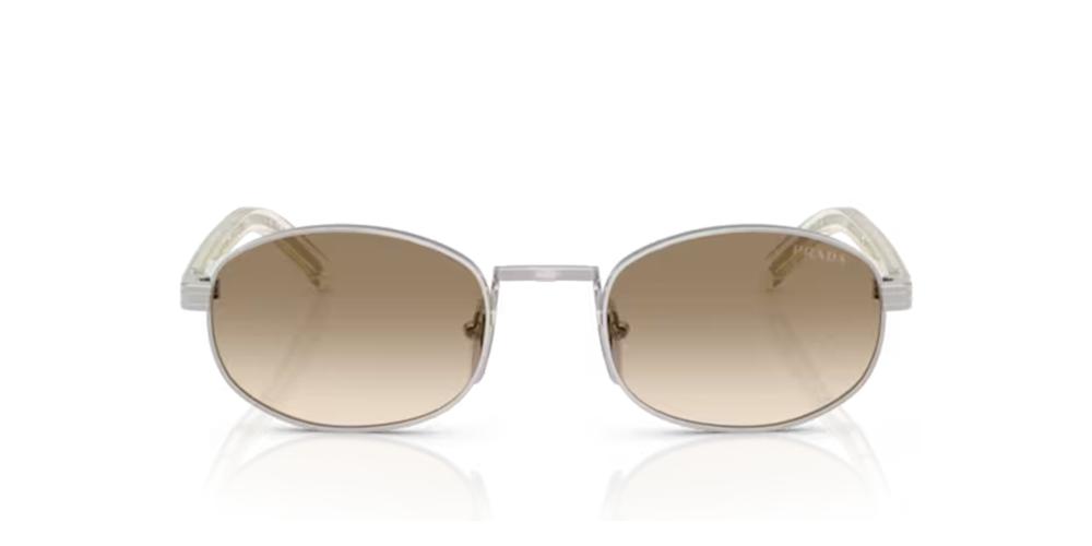Prada Pr B53s Women Silver Oval Sunglasses – Otticanet