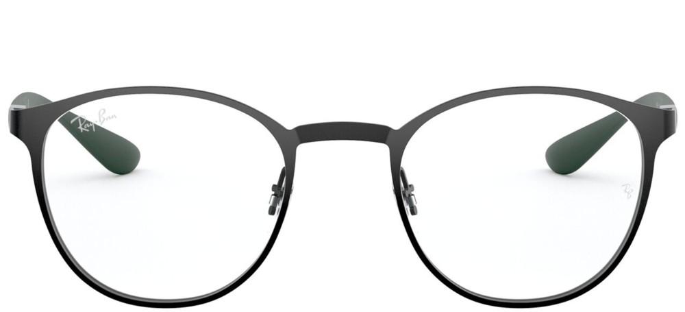 Ray-Ban ROUND RX 6355 unisex Ruthenium Geometric Eyeglasses – Otticanet USA