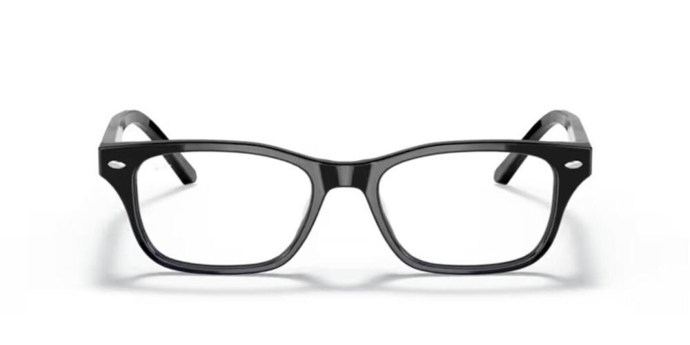 Ray-ban Rx 5345d Unisex Black Squared Eyeglasses – Otticanet USA