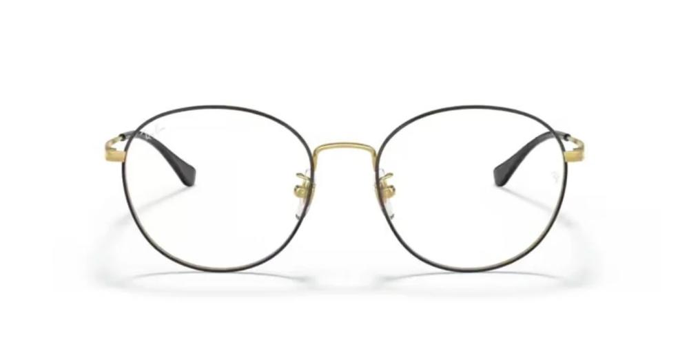 Ray-Ban RX 6475D unisex Gold Round Eyeglasses – Otticanet USA