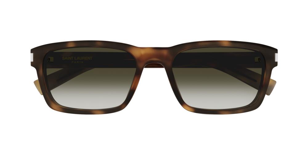 Saint Laurent Sl 662 Men Havana Squared Sunglasses – Otticanet USA