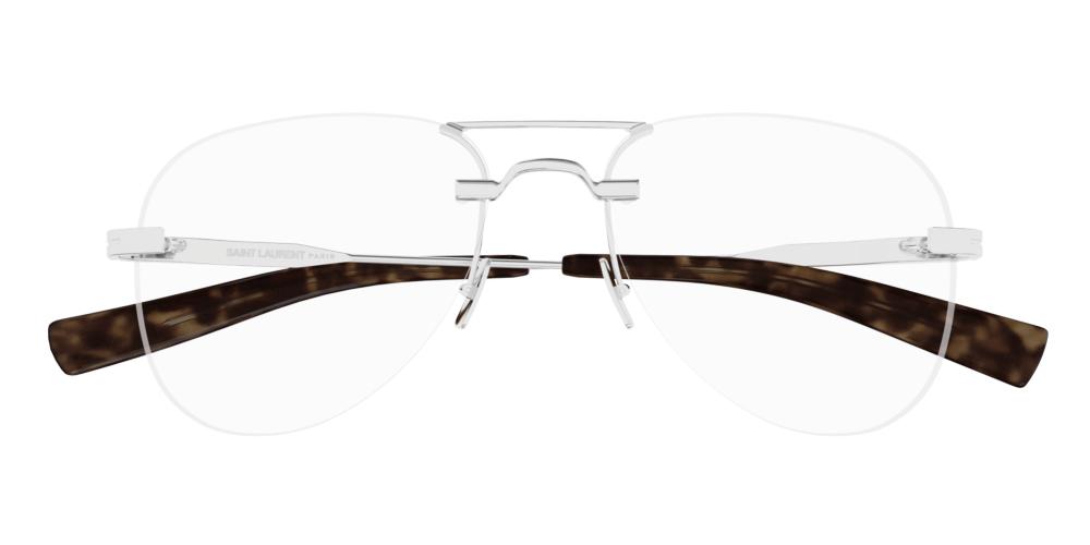 Saint Laurent SL 745 unisex Silver Pilot Eyeglasses – Otticanet USA