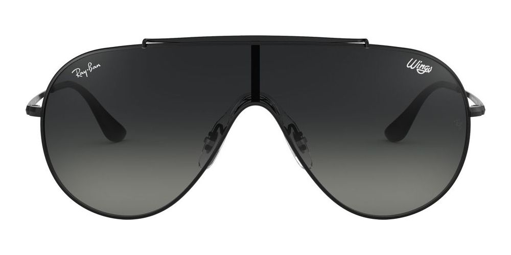 Ray-Ban WINGS RB 3597 unisex Black Shield Sunglasses – Otticanet USA
